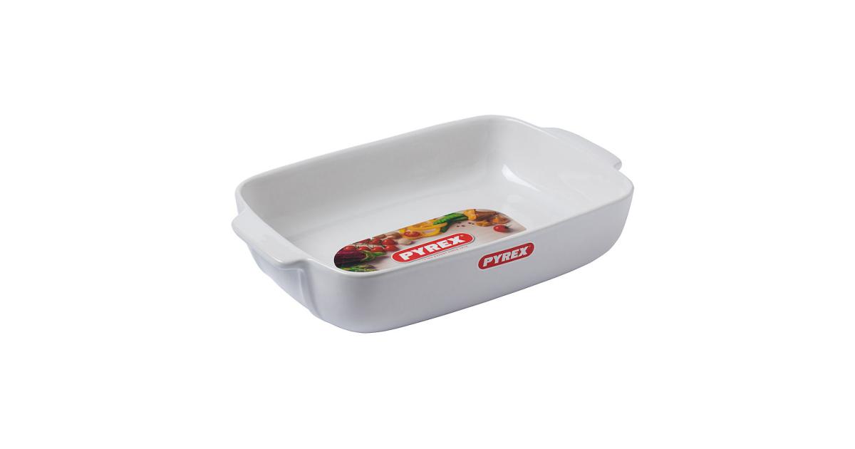 Pyrex Signature ovenschaal keramiek wit 25x19cm | Piccle
